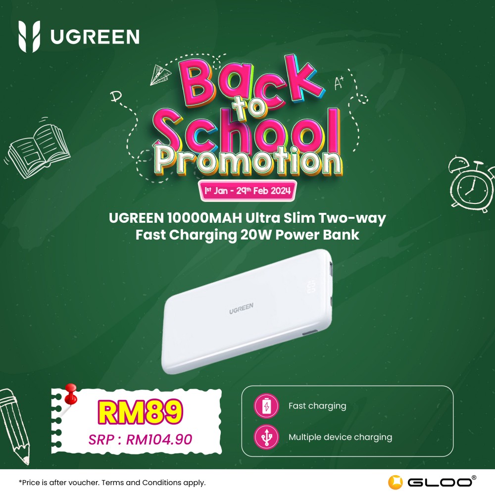 UGREEN-10000MAH-ULTRA-SLIM-TWO-WAY-FAST-CHARGING-20W-POWER-BANK-WHITE ...