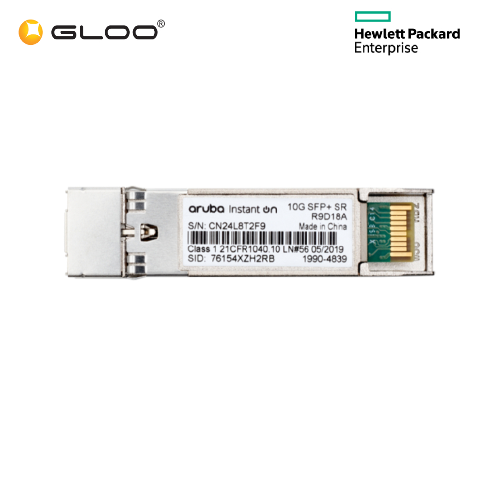 HPE-Networking-Instant-On-10G-SFP-LC-SR-300m-MMF-Transceiver-R9D18A