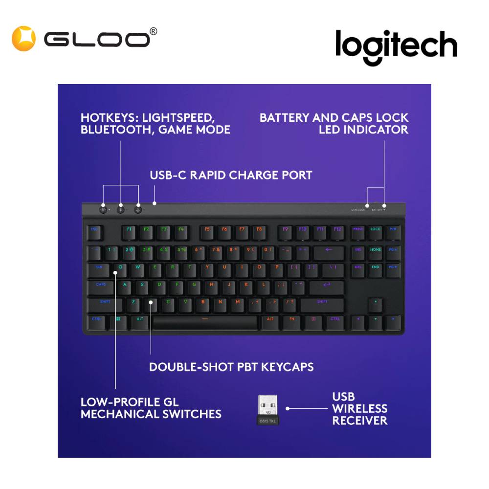 Logitech-G515-LIGHTSPEED-TKL-Wireless-Gaming-Keyboard-WHITE-920-012581
