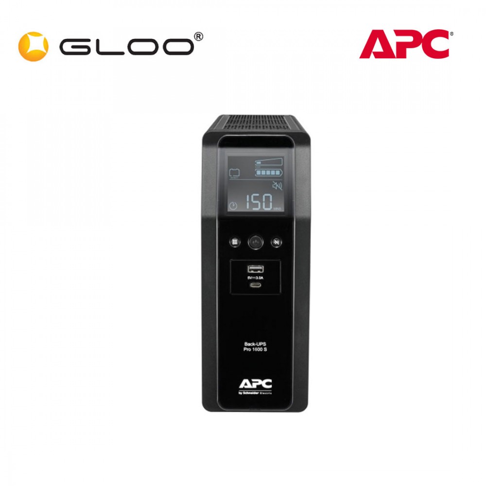 APC-Back-UPS-Pro-1600VA-Sinewave-AVR-LCD-Interface-BR1600SI-Black